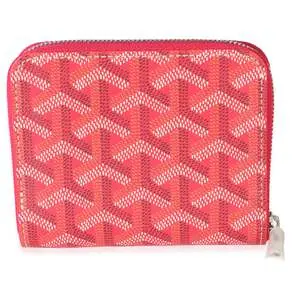 Goyard Goyardine Canvas Matignon Pm Wallet - Pink