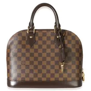 LOUIS VUITTON Damier Ebene Canvas Alma Pm - Brown
