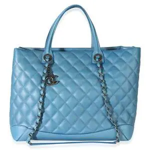 Chanel Quilted Calfskin Easy Shopping Tote