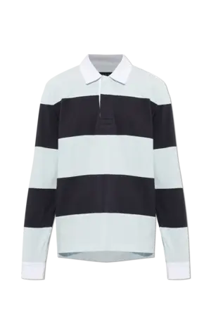Rag & Bone Long Sleeve Polo - Blue