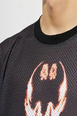 44 LABEL GROUP Perforated T-shirt With Print