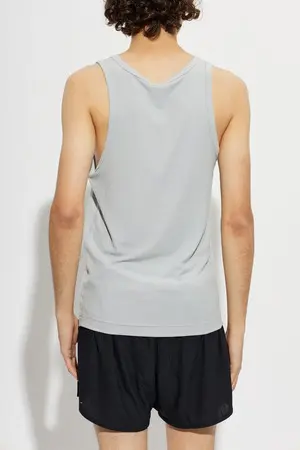 Nike Ribbed Top With Logo Patch
