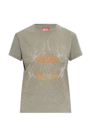 DIESEL® T-shirt ‘t-maggy-cry - Green