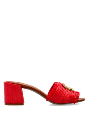 Dolce & Gabbana Heeled Mules With Logo
