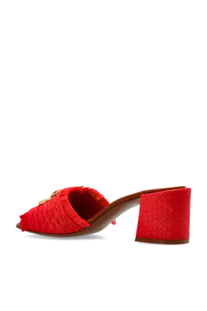 Dolce & Gabbana Heeled Mules With Logo