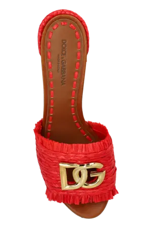 Dolce & Gabbana Heeled Mules With Logo