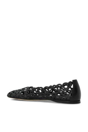 Loewe Petal Leather Ballerinas