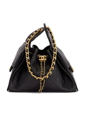 Chanel Caviar Hobo Bag - Black