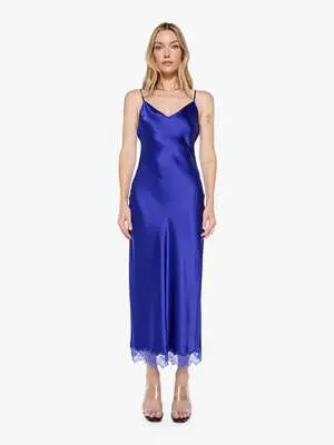 Sablyn Silk Slip Dress With Lace Trim - Multi