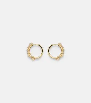 Mateo 14kt Earrings With Diamonds And Pearls