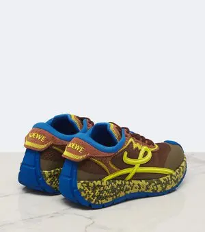 Loewe Pogo Suede-trimmed Sneakers
