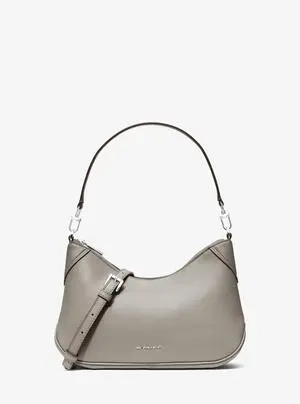 Michael Kors Jet Set Medium Leather Crossbody Bag In By - Brown