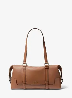 Michael Kors Teddi Large Textured Shoulder Bag - Brown