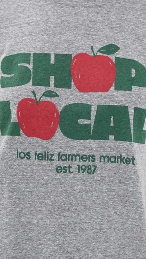 SUNNY SOMEWHERE Shop Local Femme Crew Tee