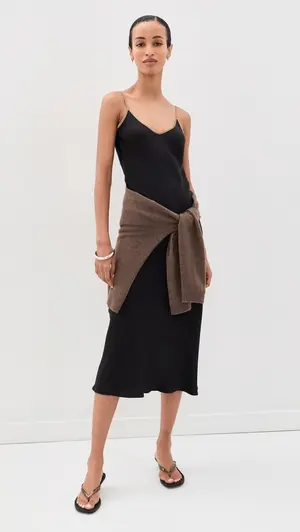 Comme Si Silk Bias Dress