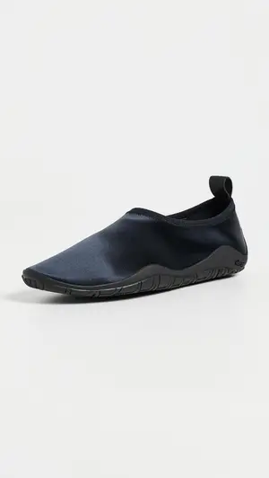 JIL SANDER Elbe Satin Slip On Flats