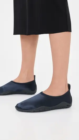 JIL SANDER Elbe Satin Slip On Flats