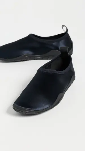 JIL SANDER Elbe Satin Slip On Flats