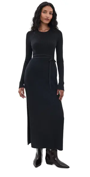 Splendid Georgie Maxi Sweater Dress - Black