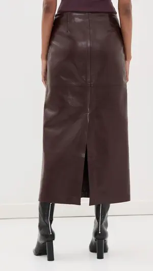 AGOLDE Hikson Leather Skirt