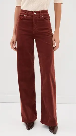 FRAME Le Slim Palazzo Corduroy Pants