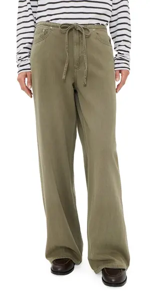 DL1961 Sienna Petite Wide Leg Relaxed Jeans - Clover