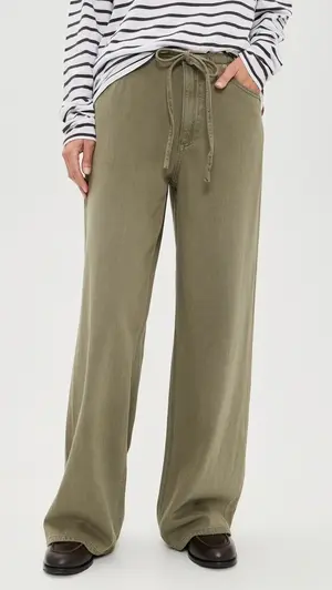 DL1961 Sienna Petite Wide Leg Relaxed Jeans - Clover