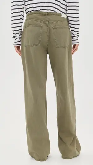 DL1961 Sienna Petite Wide Leg Relaxed Jeans - Clover