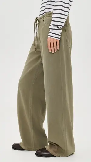 DL1961 Sienna Petite Wide Leg Relaxed Jeans - Clover