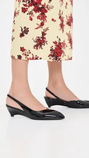 JIL SANDER Arc Sling Backs