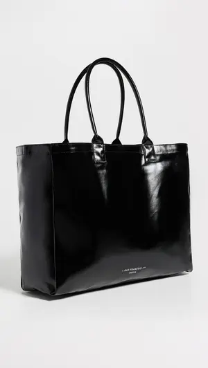 ANINE BING Leo Coated Canvas Tote Bag