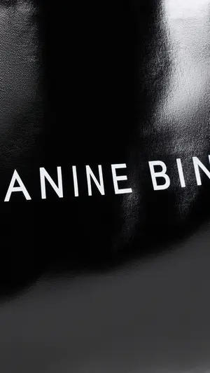 ANINE BING Leo Coated Canvas Tote Bag