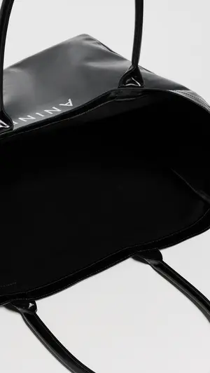 ANINE BING Leo Coated Canvas Tote Bag