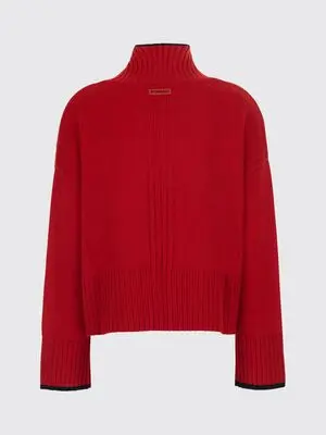 Pinko Wool & Cashmere Turtleneck Jumper - Red