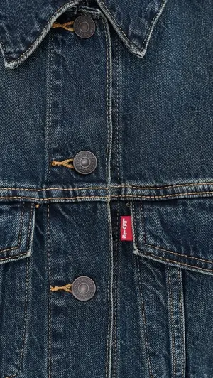 LEVI'S Loose Crop Trucker Denim Jacket