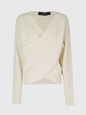 Federica Tosi V-neck Wool And Cashmere Blend Jumper - Brown