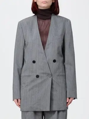 Alberta Ferretti Military-style Double-breasted Wool Blend Blazer - Multicolor