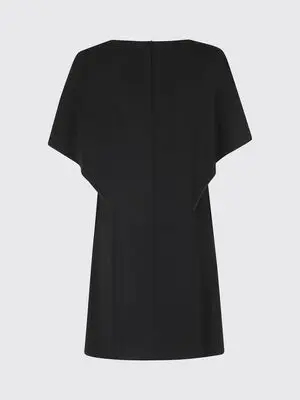 Alberta Ferretti Sleeveless Crêpe Sheath Mini Dress - Black