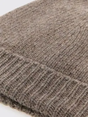 THE ROW Ribbed Cuff Cashmere Blend Beanie - Grey