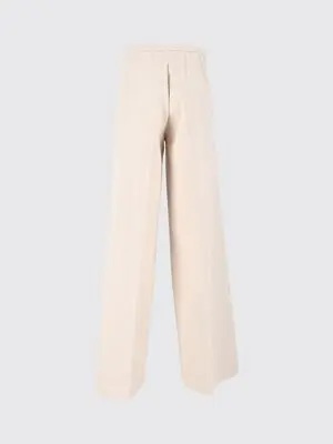 FORTE_FORTE High-waisted Cotton Wide-leg Trousers - Natural