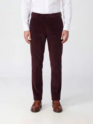 PT TORINO Slim Fit Corduroy Cotton Chino Trousers - Plum