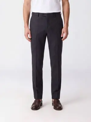 PT TORINO Slim Fit Stretch Virgin Wool Tailored Trousers - Grey