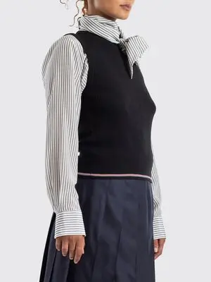 Thom Browne Wool Knit Top - Black