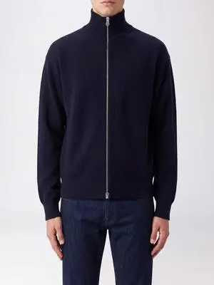 Extreme Cashmere High-neck Cardigan In Pure Cashmere With Zip Closure - Navy