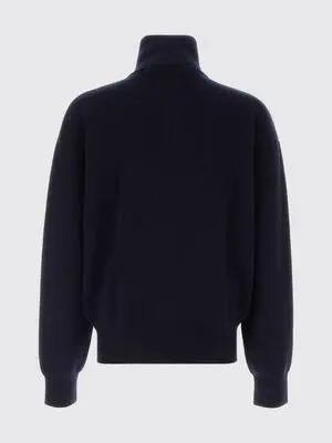 Extreme Cashmere High-neck Cardigan In Pure Cashmere With Zip Closure - Navy