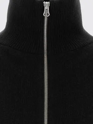 Extreme Cashmere Turtleneck Zip-up Cardigan In Pure Cashmere - Black