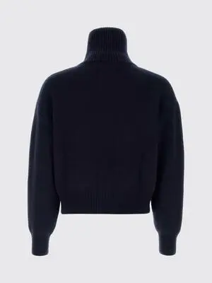 Extreme Cashmere High-neck Button-up Cardigan In 100% Cashmere - Navy