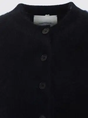 LISA YANG Pure Cashmere Crewneck Cardigan - Black