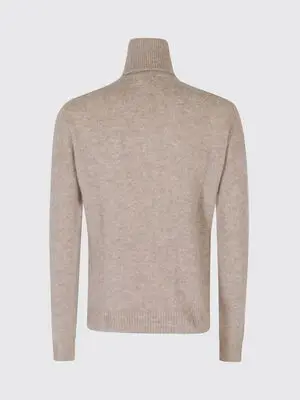 ROBERTO COLLINA Slim Fit Cashmere And Silk Blend Turtleneck Jumper - Grey