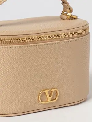 Valentino Garavani Vanity Mini Bag In Grained Leather - Pink